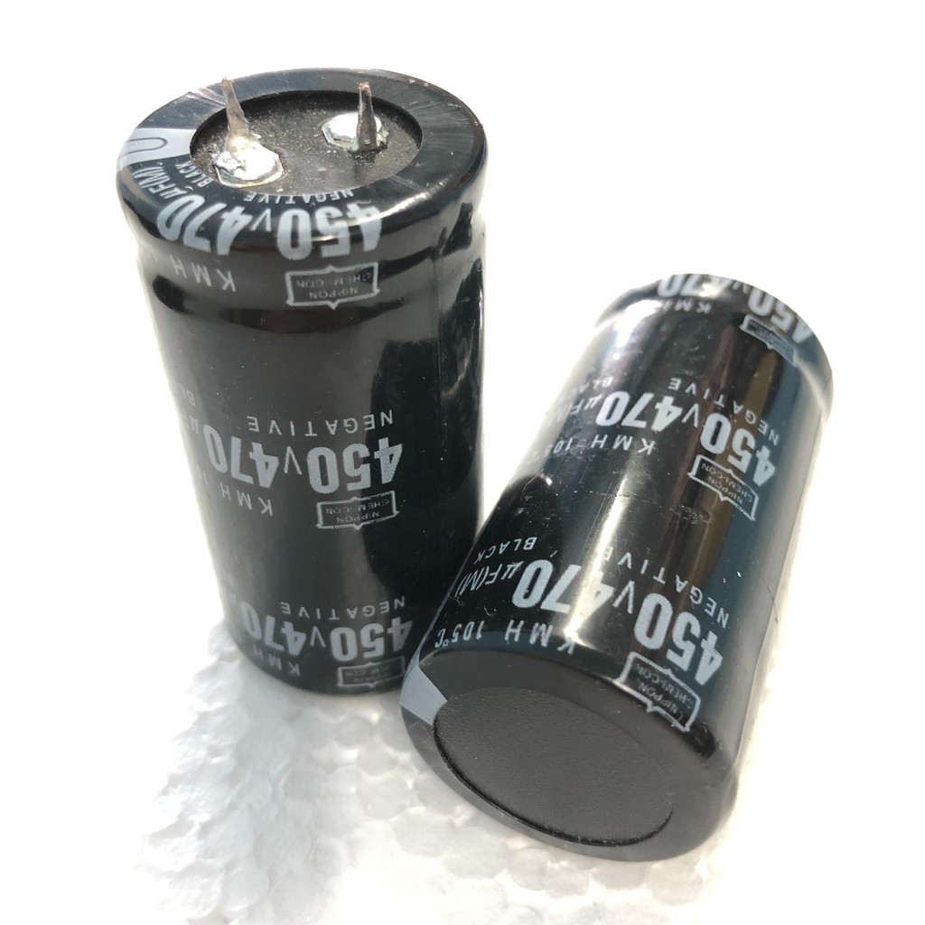 C Capacitor Electrolyte 470uF 450V ตัวเก็บประจุ อิเล็กโทรไลต์ ...