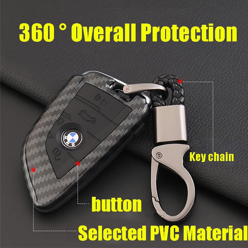 เคสเคฟล่ากุญแจรีโมทรถยนต์ BMW / Car key Case Series X 1234567 (G30) G F ...