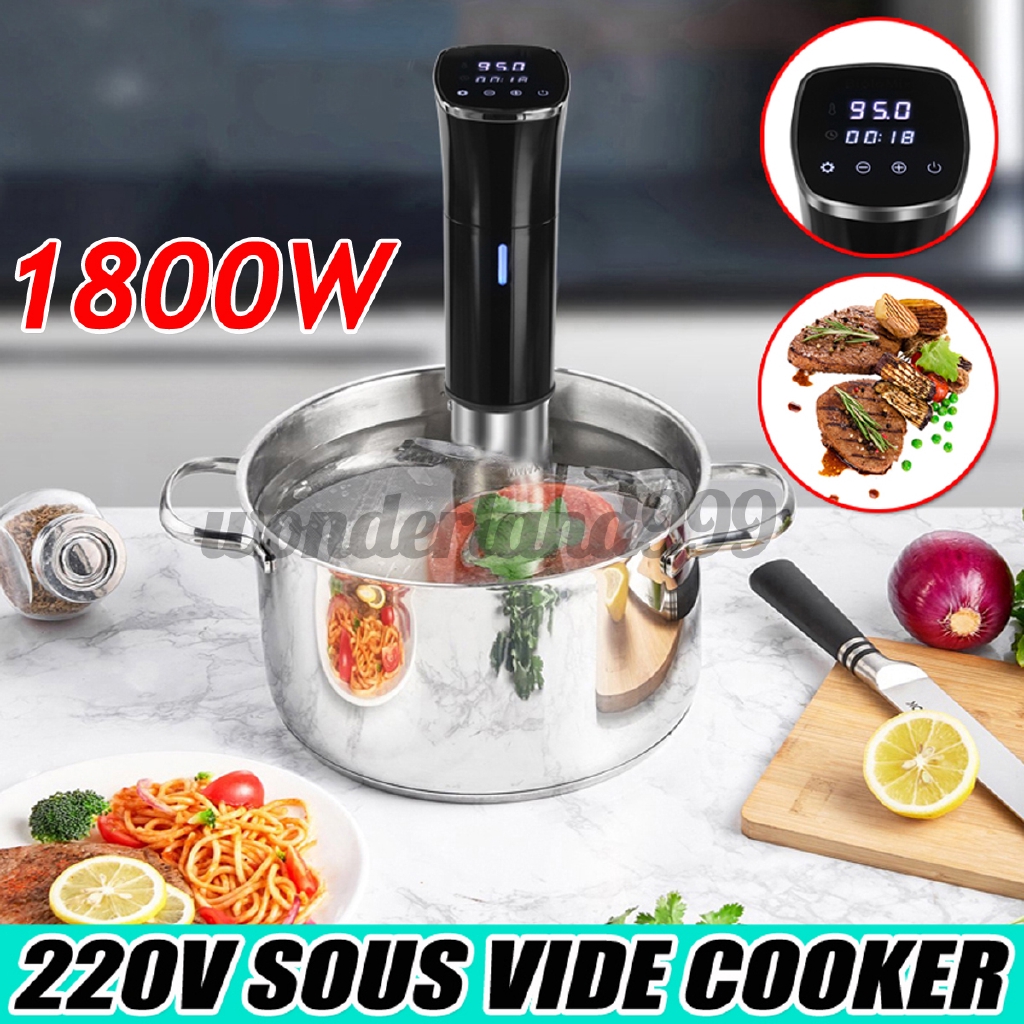 1800W Sous Vide Cooker LCD Stainless Precise Immersion Circulator Timer ...