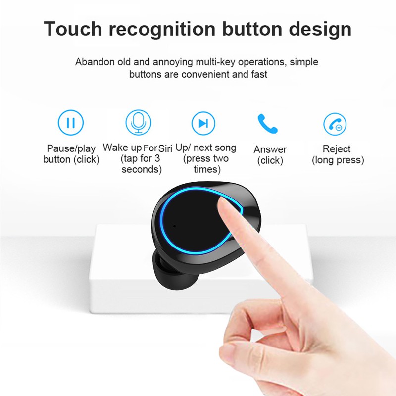 Latest TWS K01/K08 Wireless Headset Bluetooth Touch Earbuds Mini Sports ...