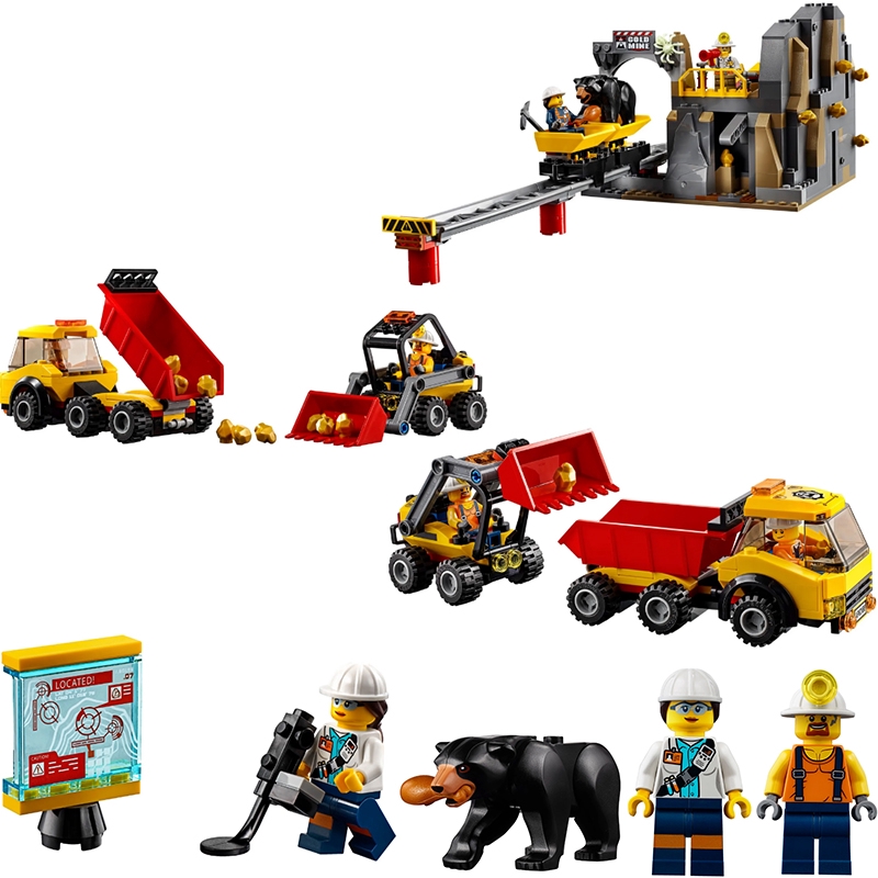LEGO City Series Building Blocks Brain Puzzle Mine base Set Model Boys ...