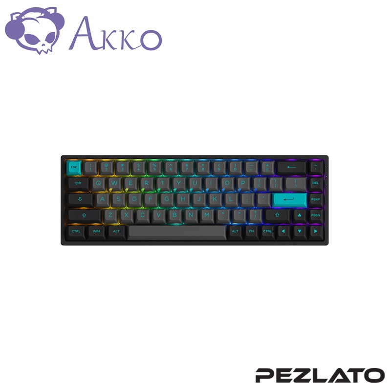 AKKO 3068B Plus Black Cyan Keyboard (คีย์ ENG) - ukcm7v0le4 - ThaiPick