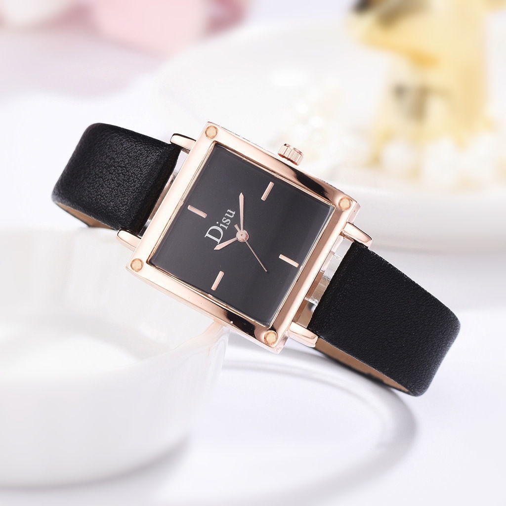 Disu square female watch Korean style simple retro Mori girl wild ...