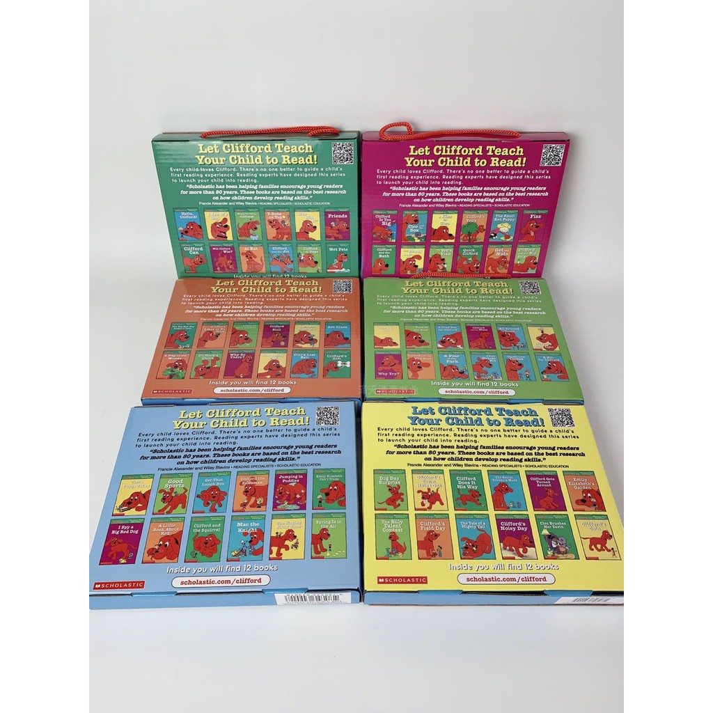 กล่องมีรอยบุบบางกล่อง Damaged Box ชุดหนังสือ Clifford Fun Phonics Pack ...