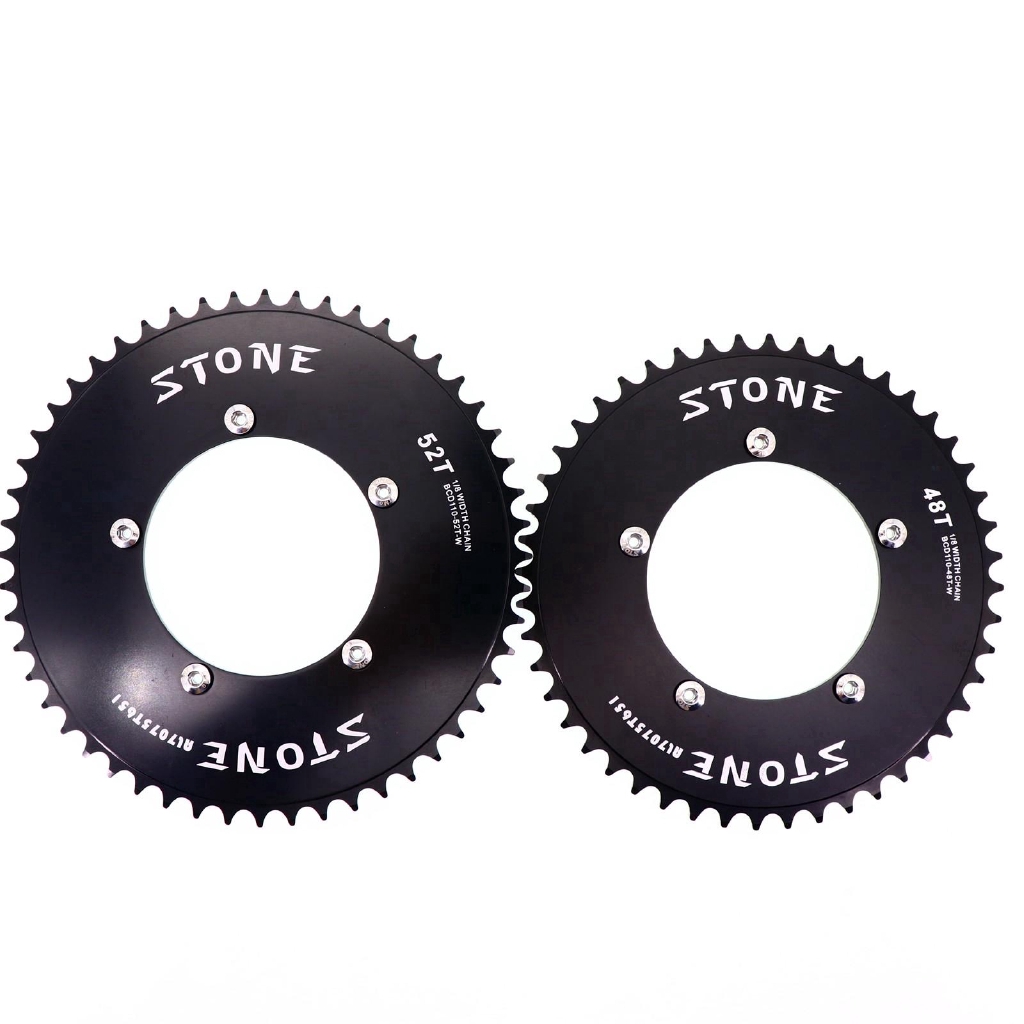 แหวนเกียร์ 110 BCD Aero Fixed Gear Fixie 42T 46T 48T 50T 52t 54 57 58t ...