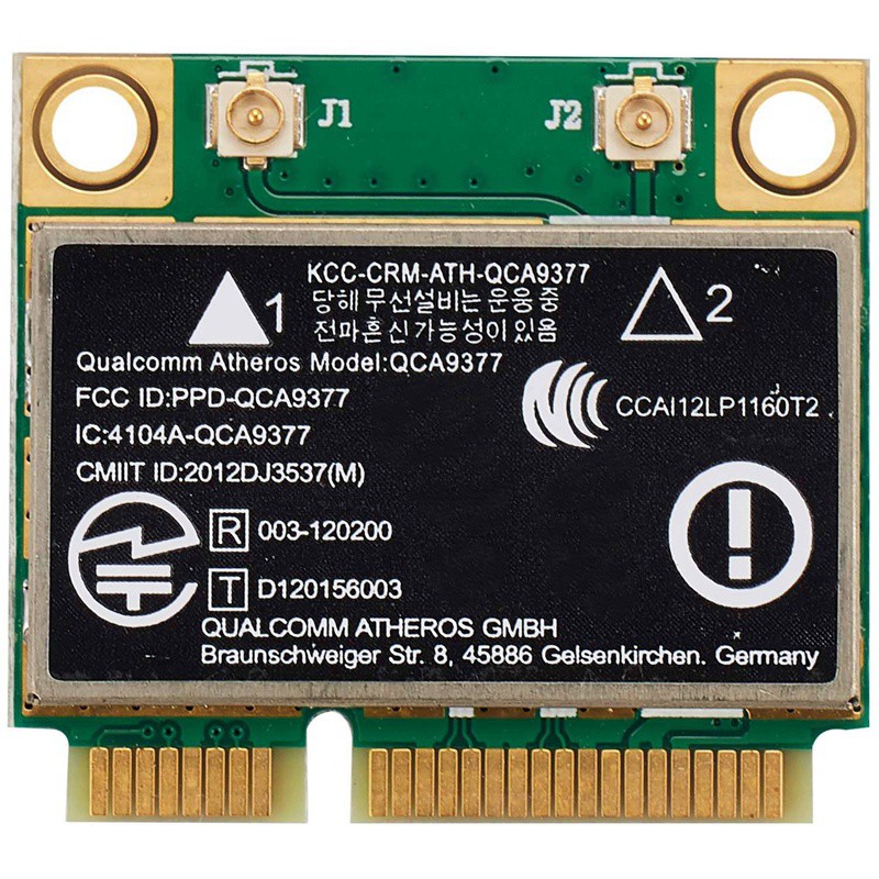 QCA9377 Dual Band AC WIFI Module WIFI Adapter Mini PCI-E 2.4G5G fe9T ...