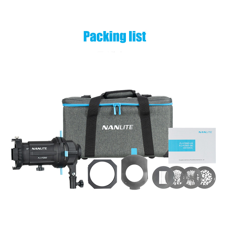 Spotlight assembly set nanlite 19 36 degrees lighting modifiers ...