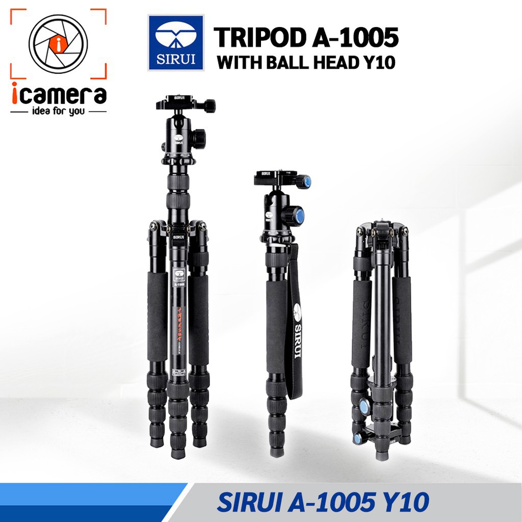 Sirui Tripod A1005 Y10 Ball Head ขาตั้งกล้อง อเนกประสงค์ Monopod กลับ ...