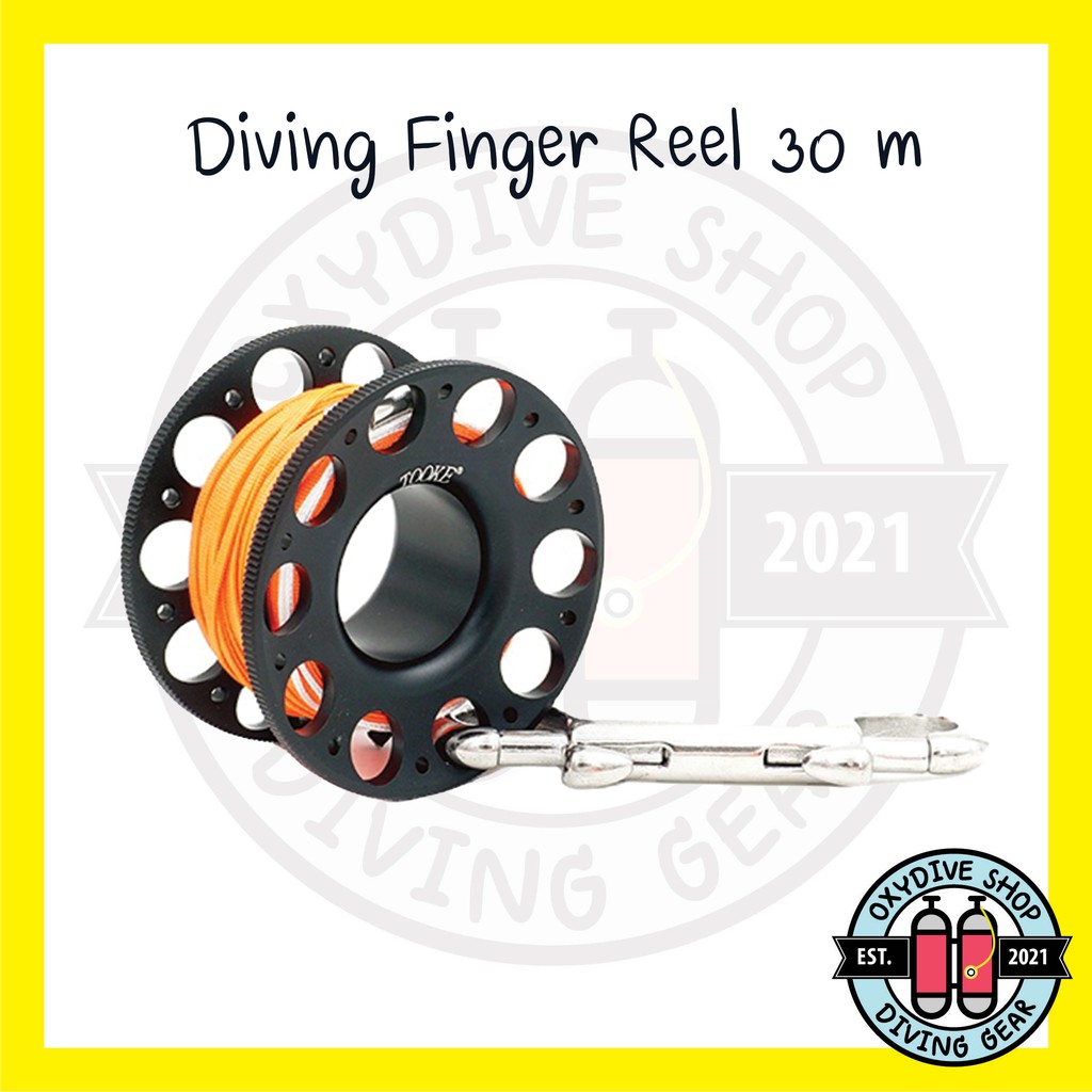 Tooke Aluminum Alloy Scuba Diving Reel Finger Spool ความยาว 30 Meters ...