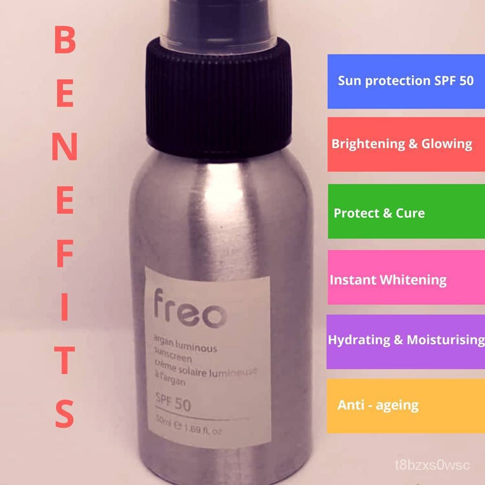 GERMAN WHITENING SUNSCREEN *FREO ARGAN LUMINOUS SUNSCREEN xyQx ...