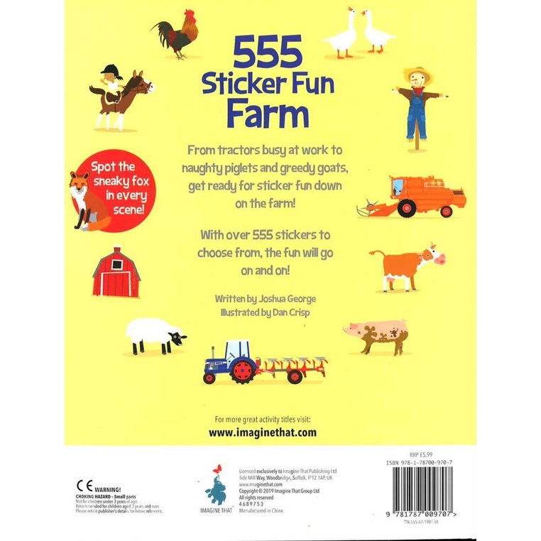 BBW หนังสือ Sticker Fun 555: Farm ISBN: 9781787009707 - bigbadwolfbooks ...