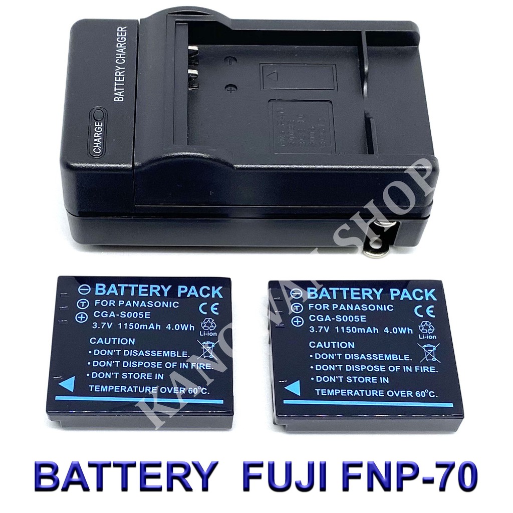 (Set 2+1) FNP-70 / NP-70 Camera Battery and Charger for Fujifilm ...