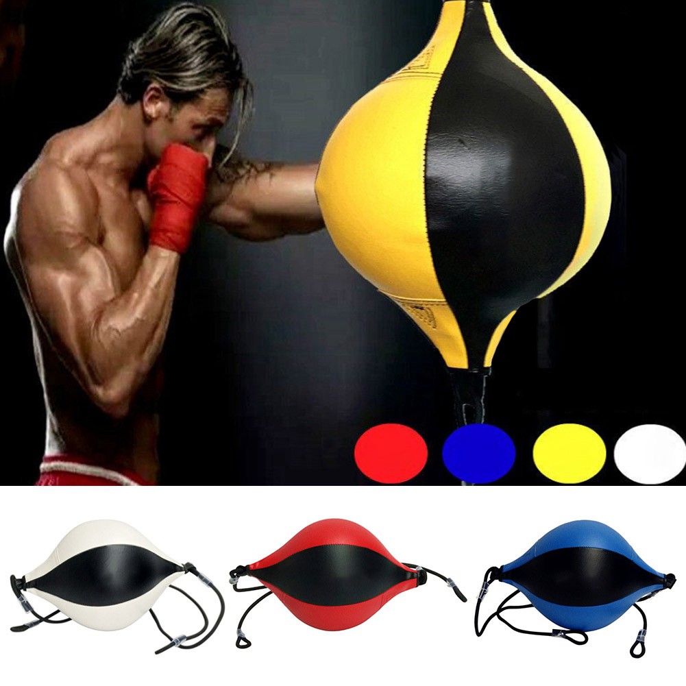มวยPunching Ball PU Pear Boxing Bag Reflex Speed Balls Fitness Sports ...