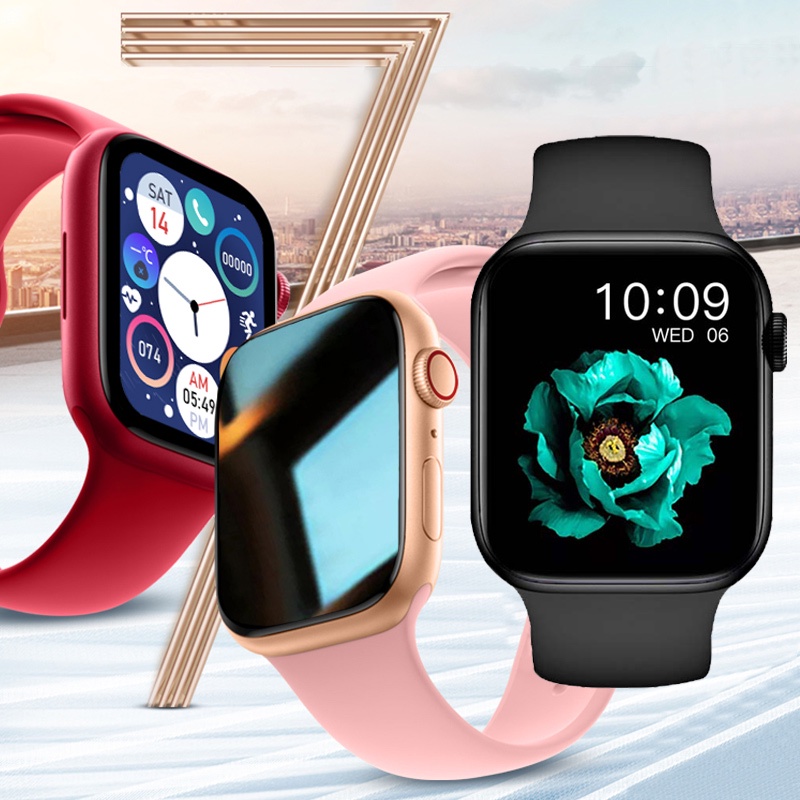 2022 Gift Smart Watch Men Women IWO Original Series 7 Dial Call Heart ...