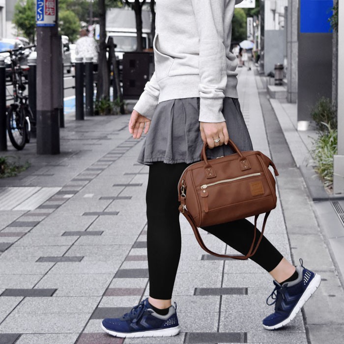 Anello mini PU leather boston 2-way ของแท้ จากญี่ปุ่น - line03 - ThaiPick