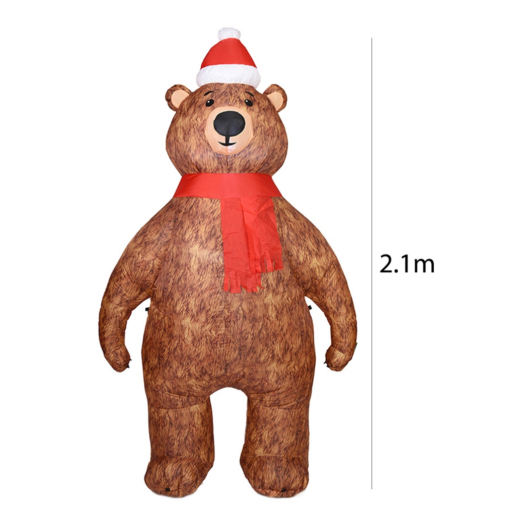 B2.1m Inflatable Bear Malls Storefront Welcome Sign Xmas Ornaments Kids ...