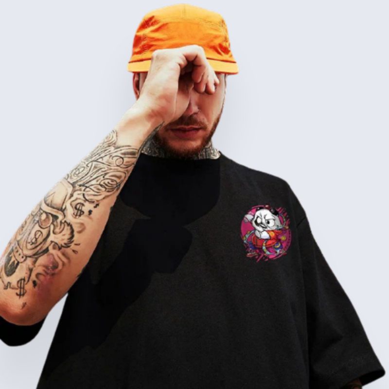 (Cod) เสื้อยืดแขนสั้น ผ้าฝ้าย พิมพ์ลาย Back Distro PANDA MAZESTIC 30s ...