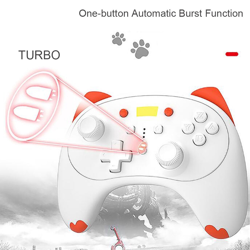 Cute Cat Gamepad For Nintendo Switch Pro NS Switch Lite Controller ...