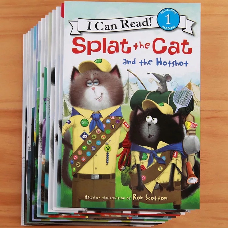 I Can Read Level 1 - Splat The Cat 16 Stories Books Set (No CD ...