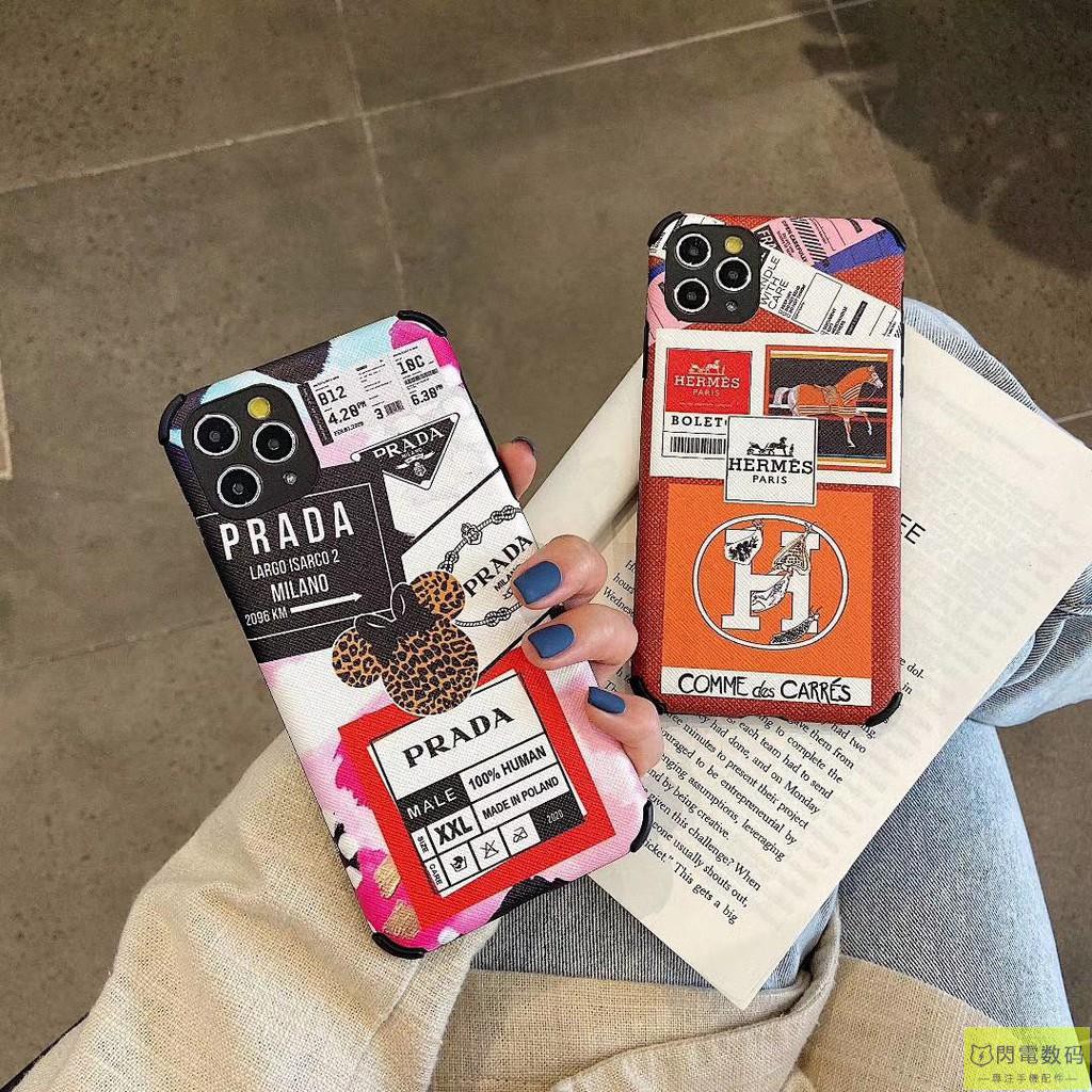 Hermès Prada PRADA เคสโทรศัพท์มือถือหนังลายการ์ตูนหมีสําหรับ Iphone 12 ...
