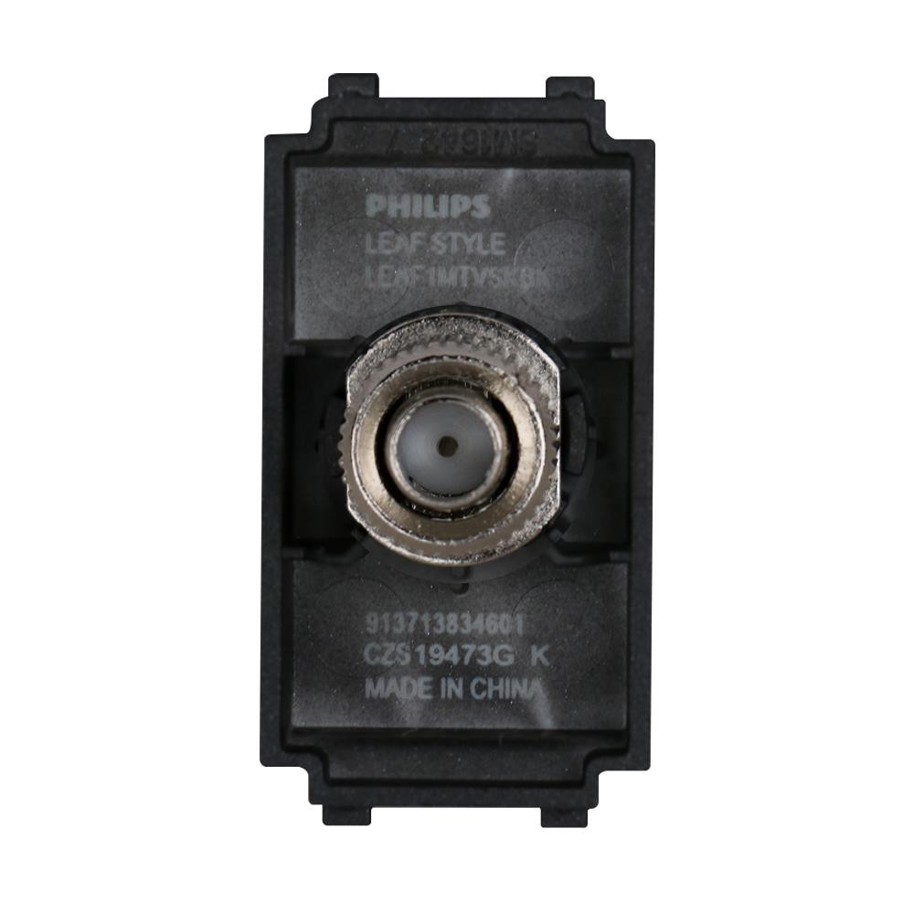 เต้ารับ TV LEAF BLACK PHILIPS TV SOCKET PHILIPS LEAF BLACK ...
