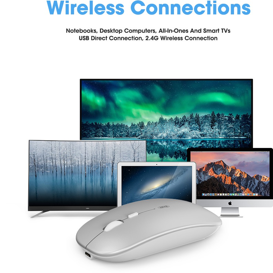 เมาส์ Niye Wireless Mouse Comuter Bluetooth Mouse Silent C Mause ...