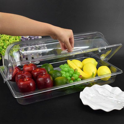 Rectangular cake cover transparent bread tray several pots plastic box ...