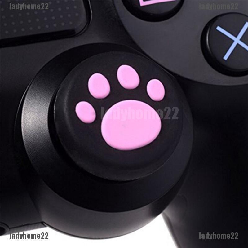 LH2PCS Silicone Cat Paw Joystick Thumb Stick Grip Cap For PS3 PS4 Xbox ...