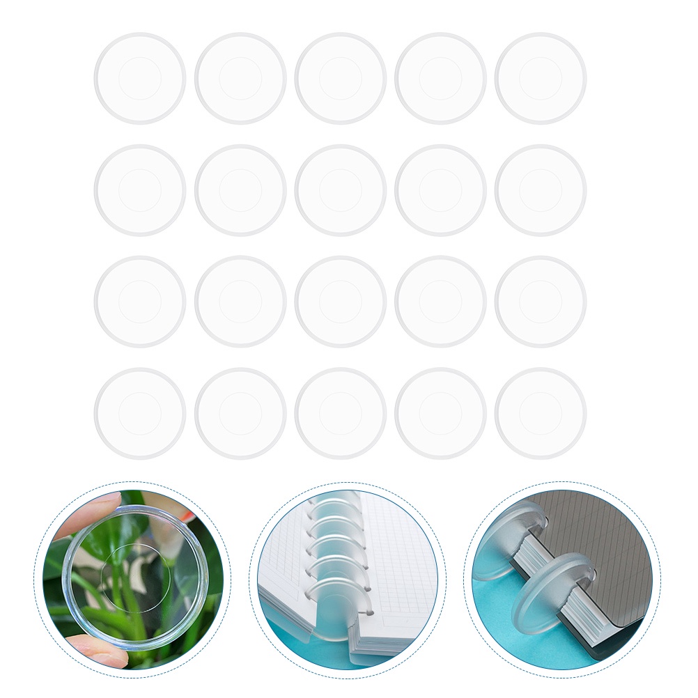 20pcs Book Binding Discs Binder Circle Binder Ring for DIY Notepads ...