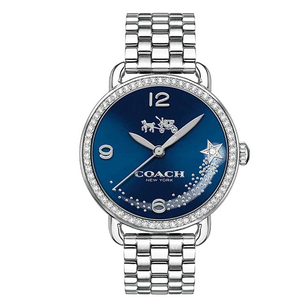 Coach นาฬิกาข้อมือสแตนเลสสีฟ้าสําหรับผู้หญิง 14502693 - brandwatch1.th ...