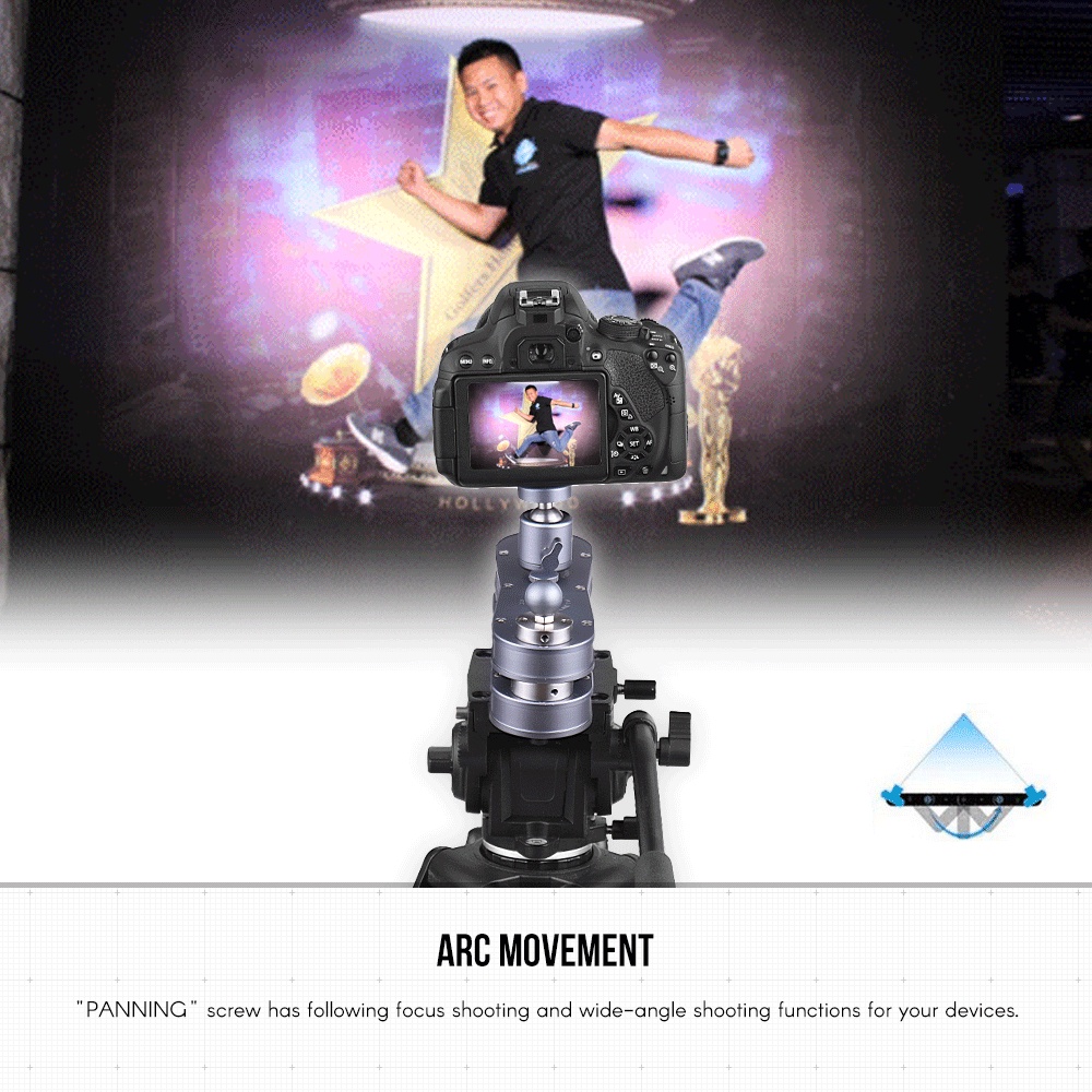 Portable Camera Video Slider with Panning and Linear Motion Extends Up ...