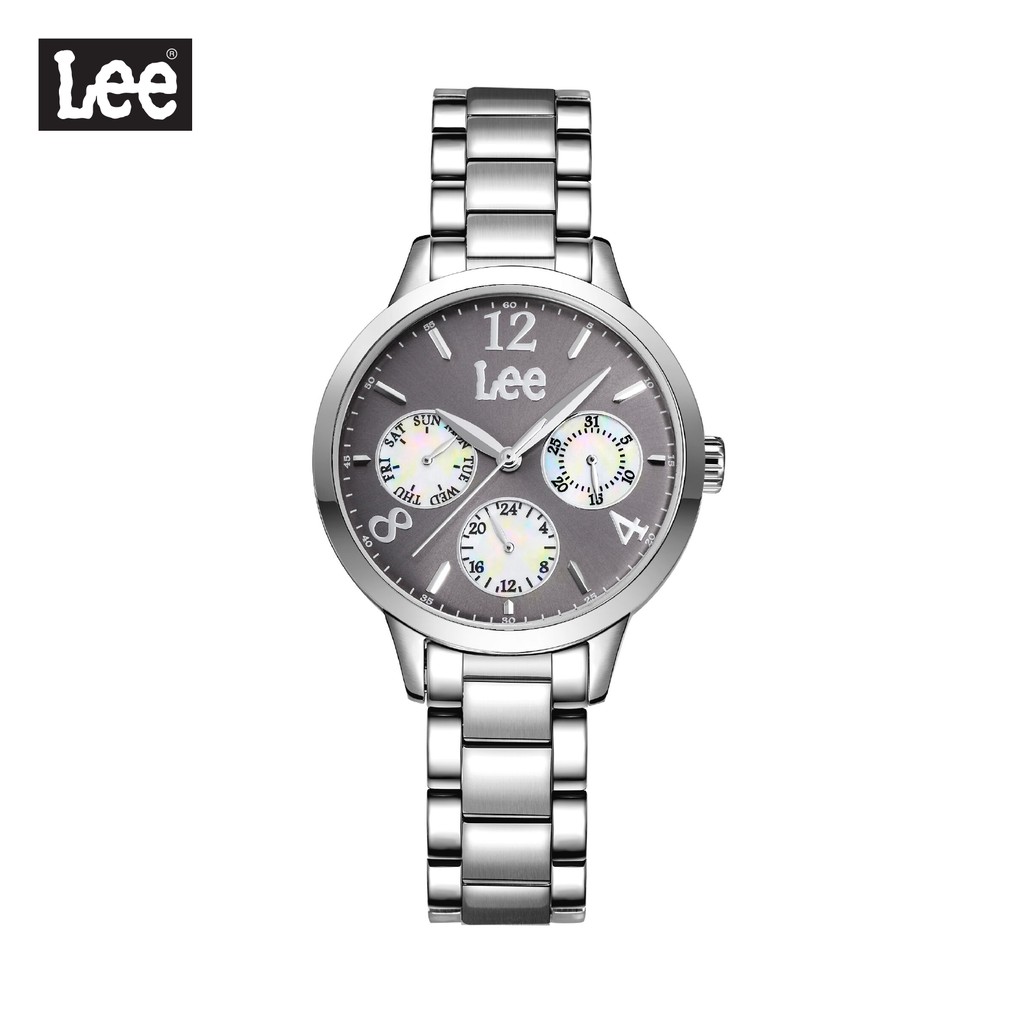 Lee นาฬิกาข้อมือ Metropolitan LEF-F16DSDS-1S แบรนด์แท้ USA สายสแตนเลสสี ...