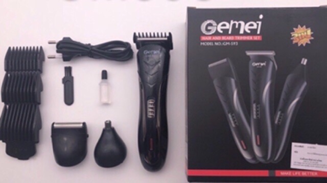 แบตตาเลี่ยนไฟฟ้าไร้สาย (3in1) Gemei รุ่น GM-593 - nnice_shop - ThaiPick