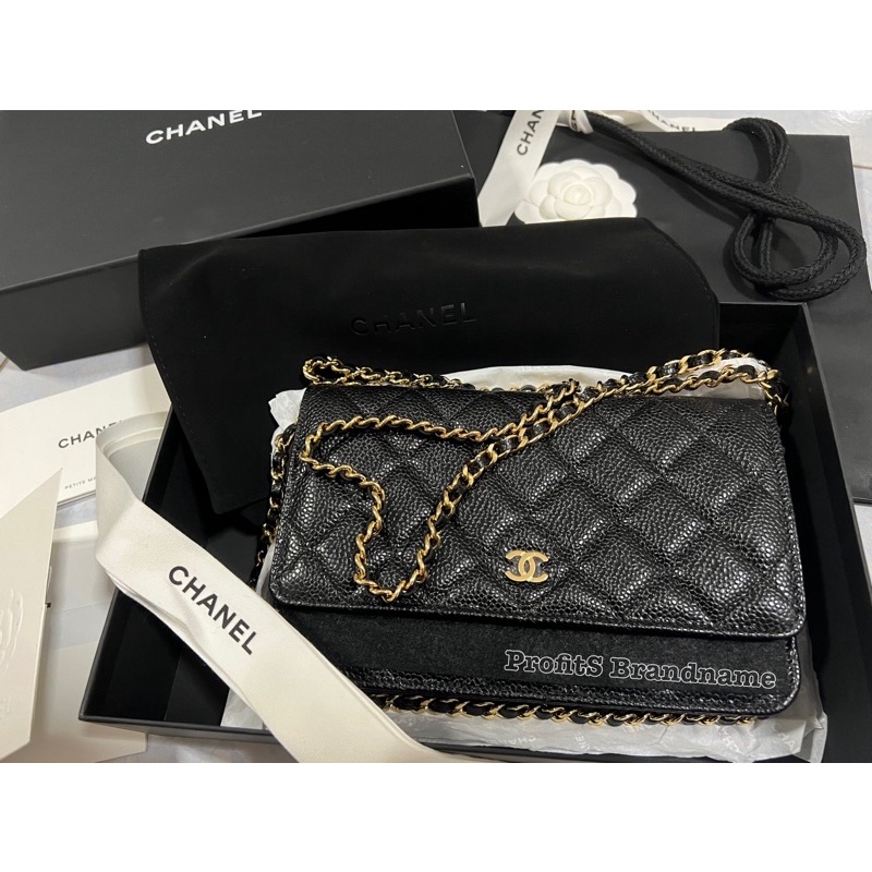 New Chanel Woc GHW Carvier Microchip Full Set | Shopee Thailand