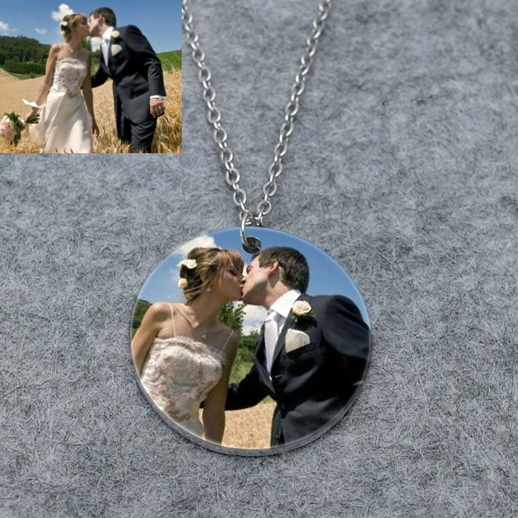 Custom Picture Necklace,Personalized Photo Necklace,Engraved Photo ...