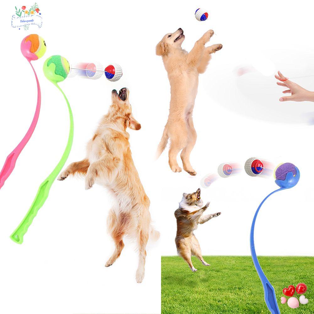 ☆YOLA☆ Outdoor Dog Ball Thrower Launcher Dog Training Toy Fetch ...
