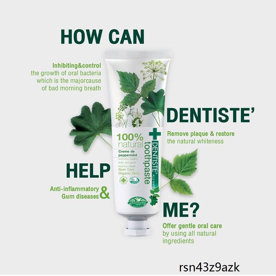 Dentiste'100% Natural Toothpaste Tube 100g. ยาสีฟัน สูตรธรรมชาติ 100% ...