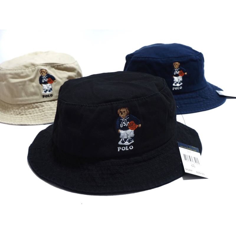 พร้อมส่งภายใน24ชม. Polo Ralph Lauren Teddy Bear bucket hat ...
