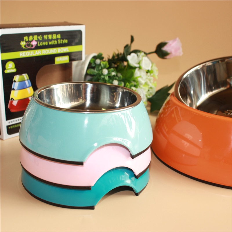 Super Stainless Steel Dog Bowls Dog Food Pots Resin Pet Bowl Cat Bowl ...