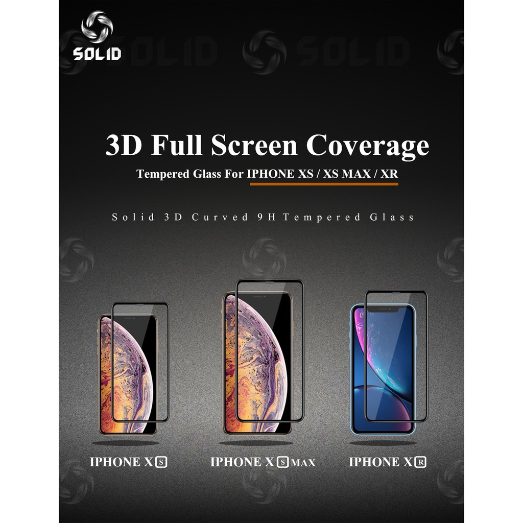 ฟิลม์กระจกนิรภัย 3D For IPhone XSXS MAX ฟิลม์กระจกกันรอย ฟิลม์เต็มจอ ...