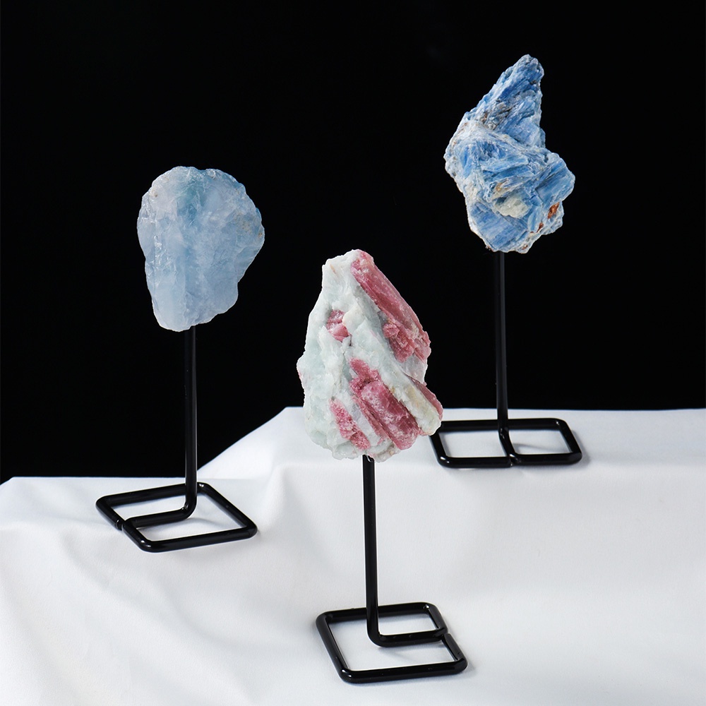 ตัวอย่างNatural Raw Stone Electrolate Clear Crystal Cluster Irregular ...