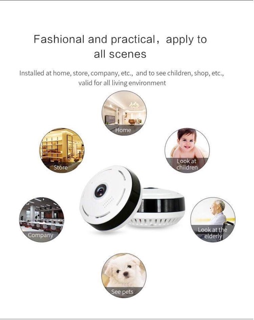 360Eyes Wifi Panoramic IP Cloud Camera 960P 1.3 ล้านพิกเซล กล้องวงจรปิด ...