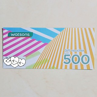 บัตรกำนัลวัตสัน Watsons Gift Voucher มูลค่า 500 บาท | Shopee Thailand