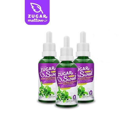 ส่งฟรี Zugar Sweet Stevia Liquid 100 50ml. ซูการ์ สวีท หญ้าหวานสกัด100 ...