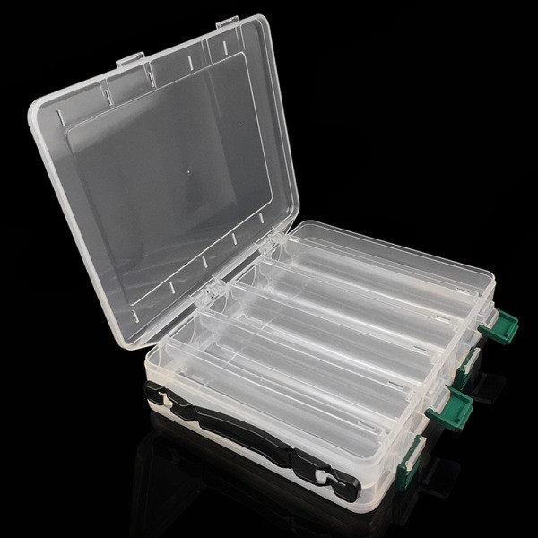 Portable Double Sided Plastic Lure Box 10 Compartments High Capacity ...