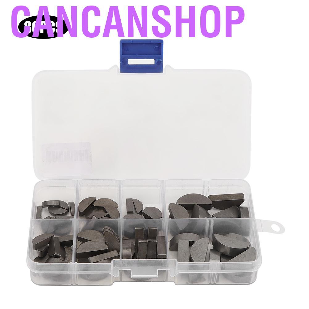 Cancanshop 80Pcs Metric Woodruff Key Set (DIN 6888) Assorted Kit ...