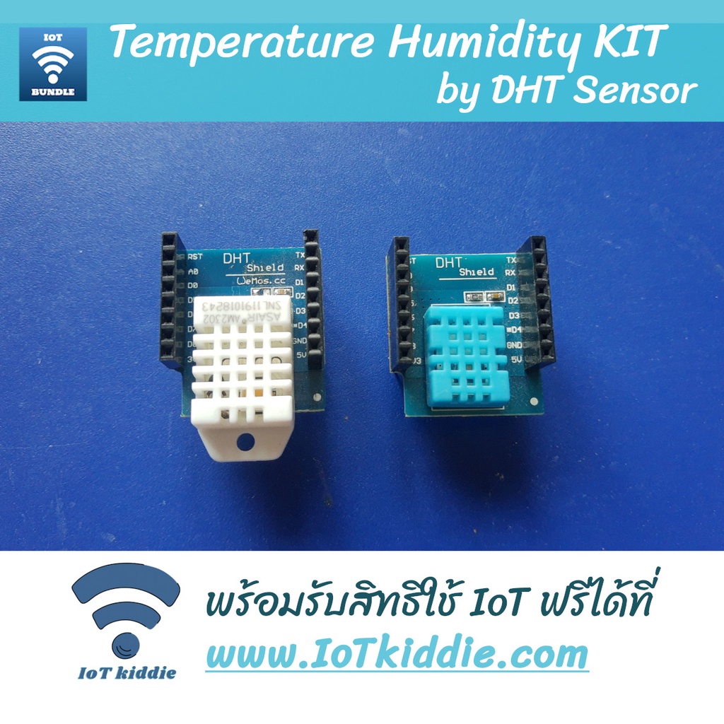 DHT โปรเจควัดอุณหภูมิ ความชื้น ในอากาศด้วย DHT11 DHT22 พร้อมใช้งาน IoT บน IoTkiddie - canusorn ...