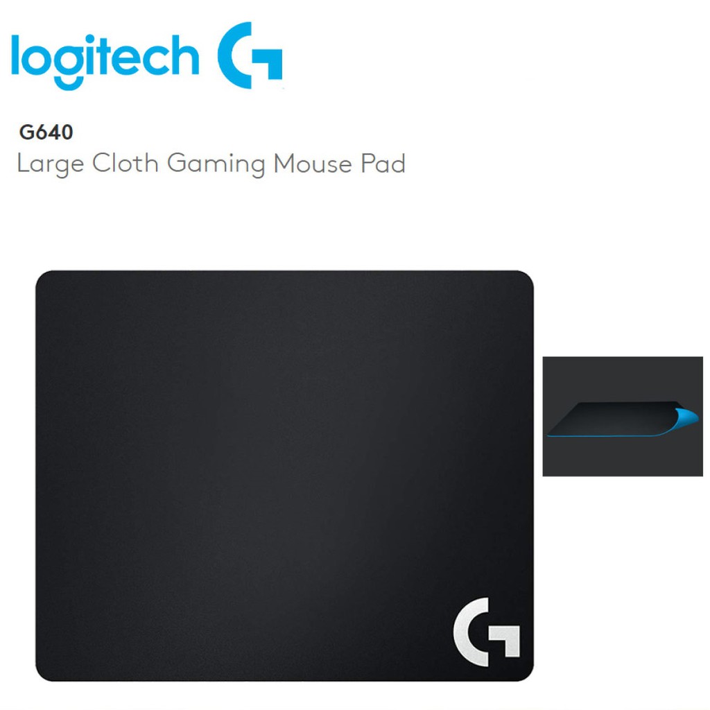 แผ่นรองเม้าส์เกมมิ่ง Logitech G640 Large Cloth Gaming Mouse pad - Black ...