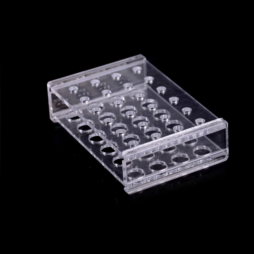 Plastic 24 Holes Test Tube Rack 1.5ml Clear Centrifuge Test Tube Test ...