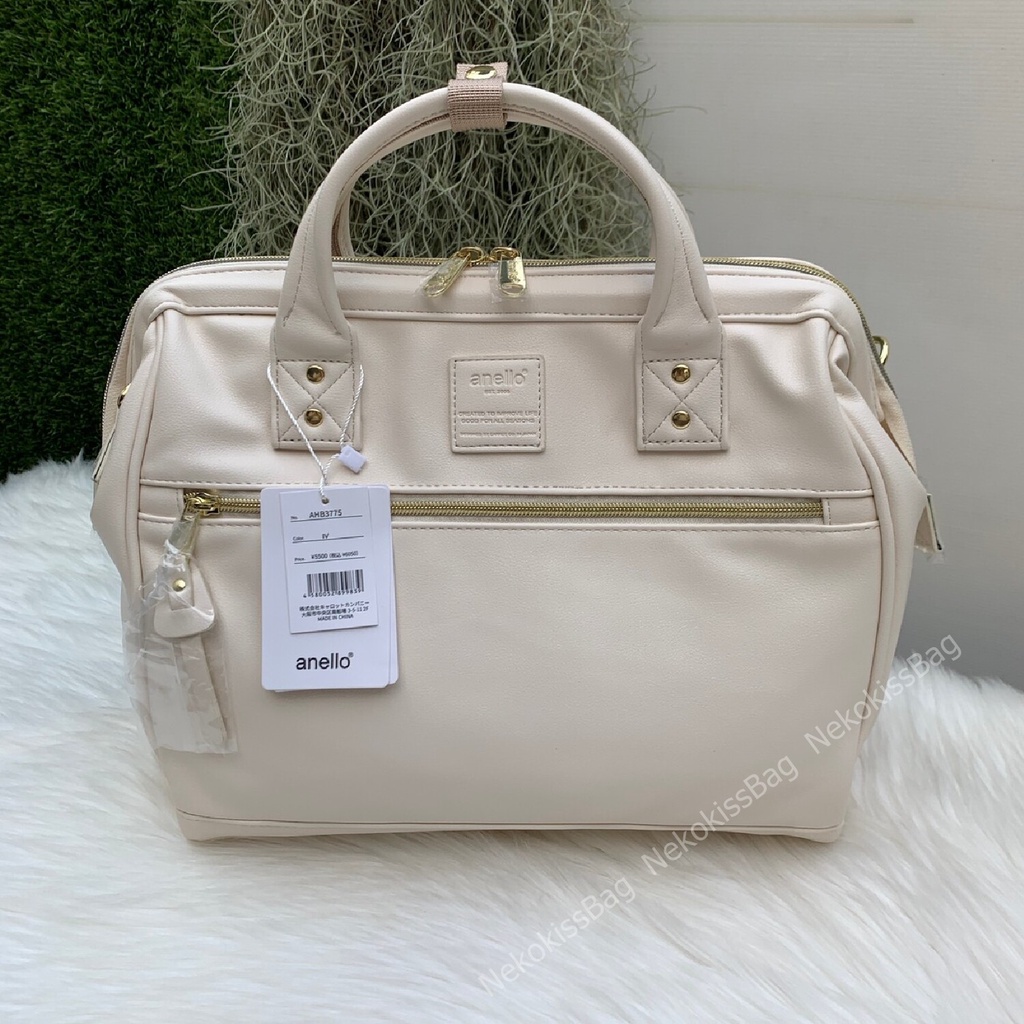 NekokissBag Anello ของแท้100 RETRO PU Big Boston 3way Shoulder bag ...